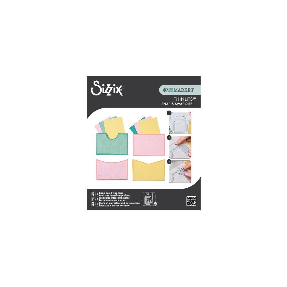 Sizzix Thinlits Set 10/Pkg, Snap and Swap by 49 and Market Pockets – Natalie May Scrapbooking