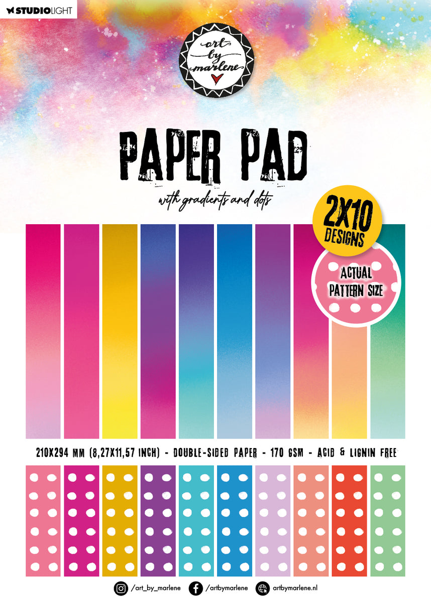 Art By Marlene Signature Collection Designer Paper Pad Gradients and D ...