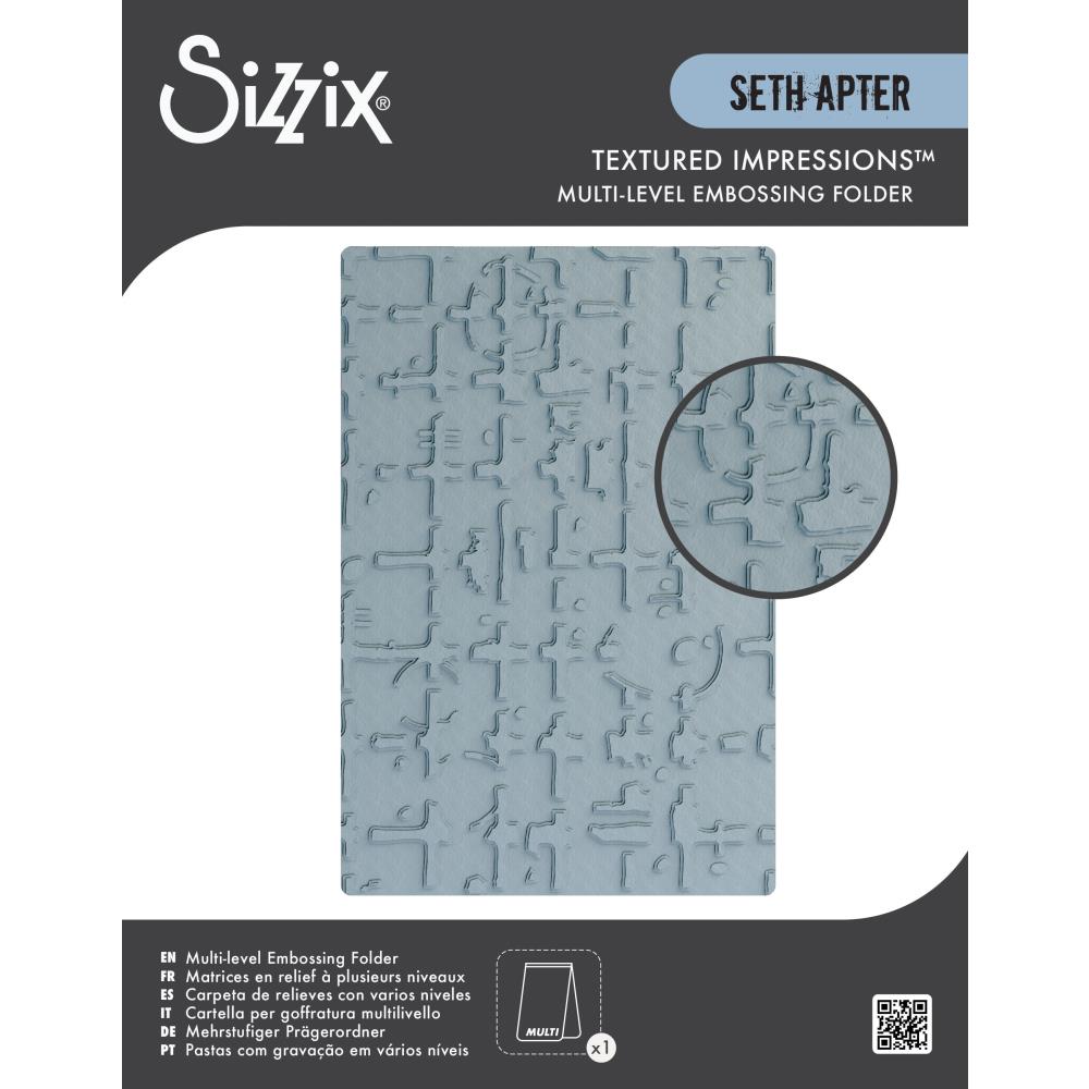 Sizzix Multi-Level Embossing Folder By Seth Apter Grid Graph – Natalie ...