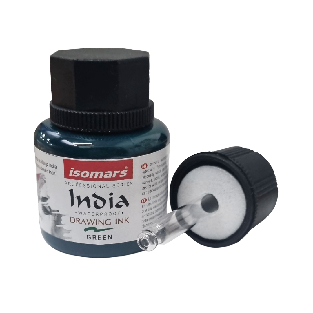 India Drawing Ink Green 35ml – Natalie May Scrapbooking
