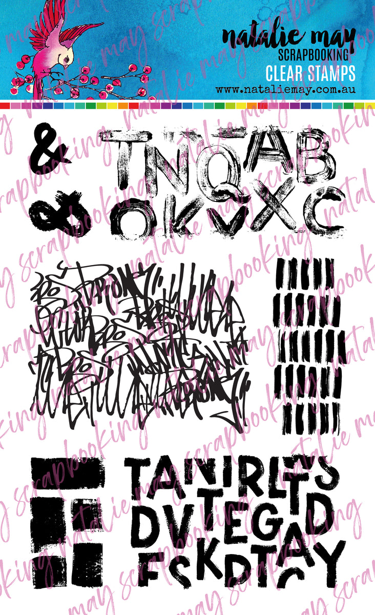 Natalie May Scrapbooking - Urban Grafitti Stamp