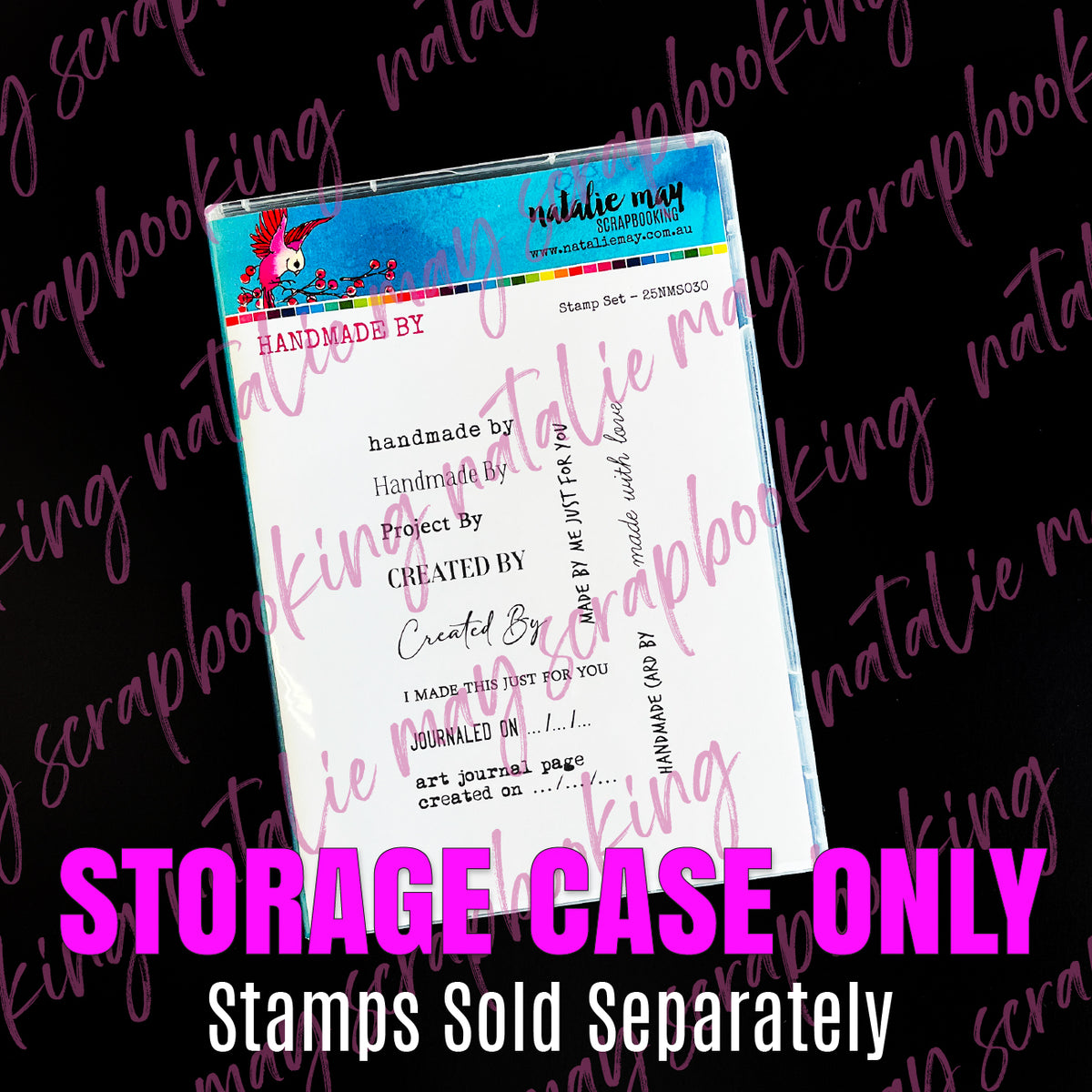Natalie May Stamp STORAGE CASE - Handmade By – Natalie May Scrapbooking