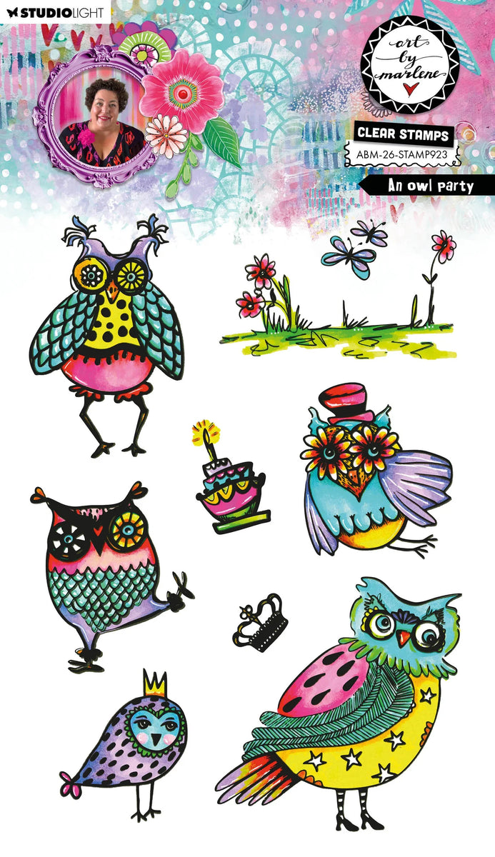 Art By Marlene - 2026 - Clear Stamp - An owl party – Natalie May ...