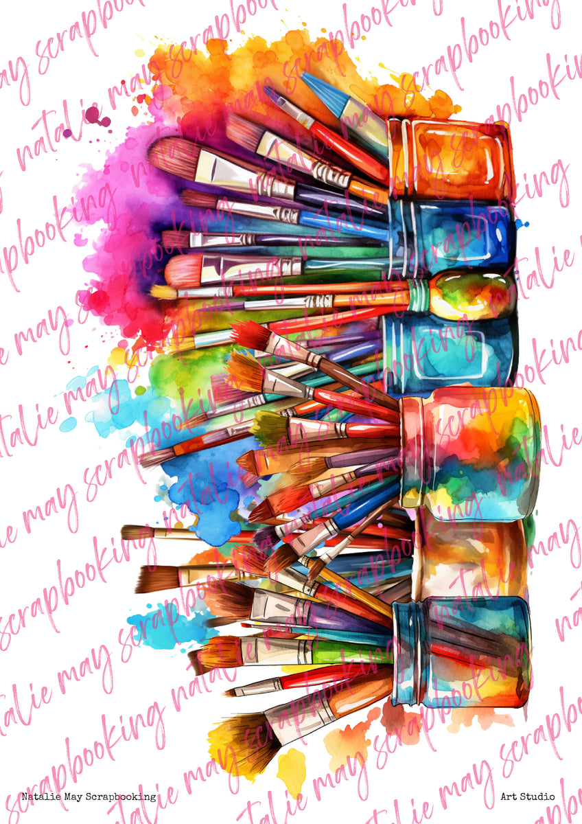 Natalie May Collage Paper - Art Studio – Natalie May Scrapbooking