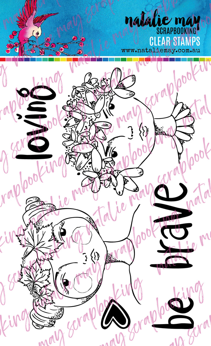 Natalie May Scrapbooking - Be Brave Stamp Set by Claire Stead