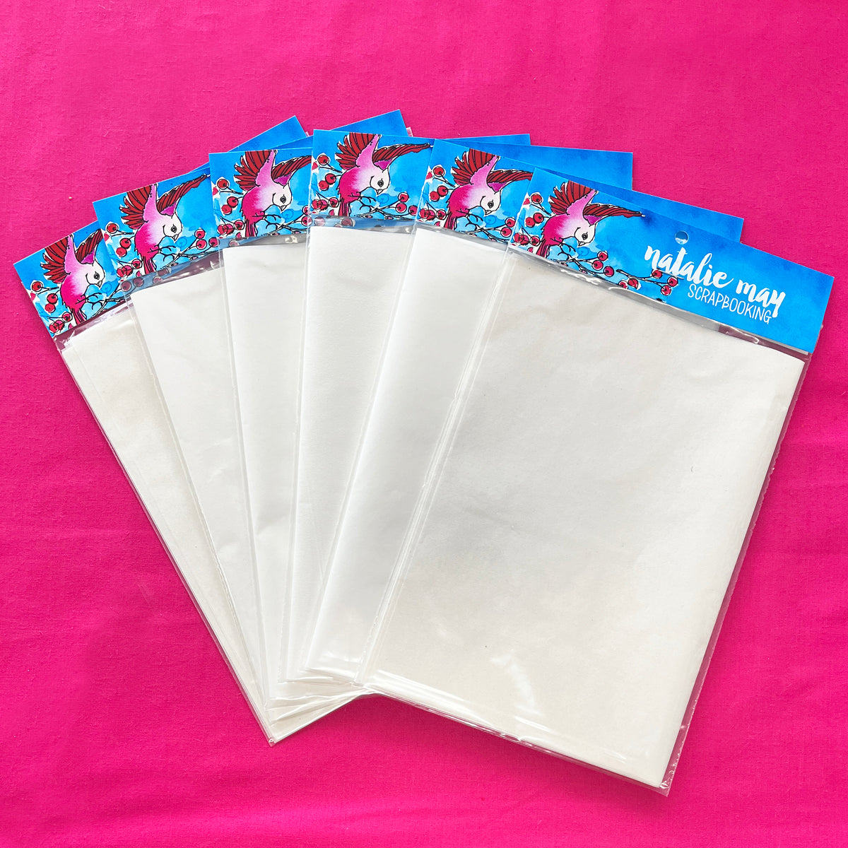 Natalie May Collage Paper - Blank 5pc – Natalie May Scrapbooking