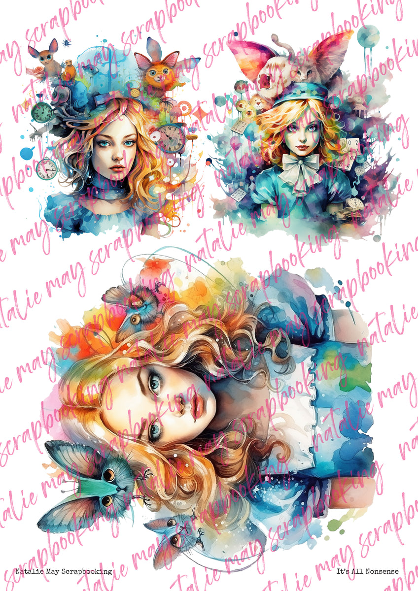 Natalie May Collage Paper - It's all Nonsense – Natalie May Scrapbooking