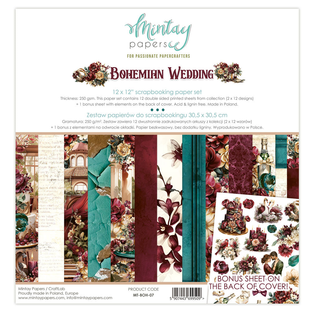 Mintay Bohemian Wedding - 12x12" Paper Collection – Natalie May ...
