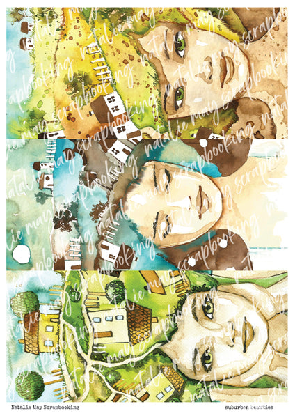 Natalie May Collage Paper Suburban Beauties – Natalie May Scrapbooking