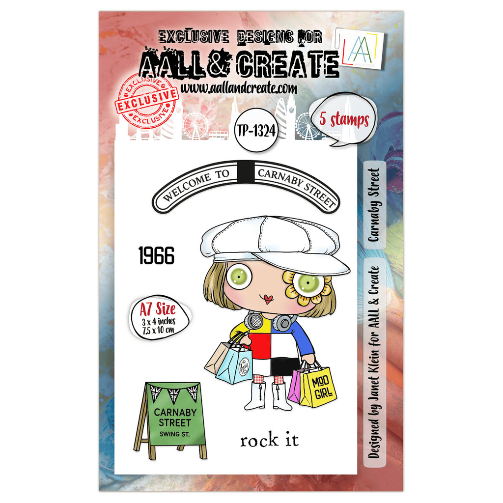 Aall & Create Carnaby Street – #1324 -A7 Stamp Set – Natalie May ...