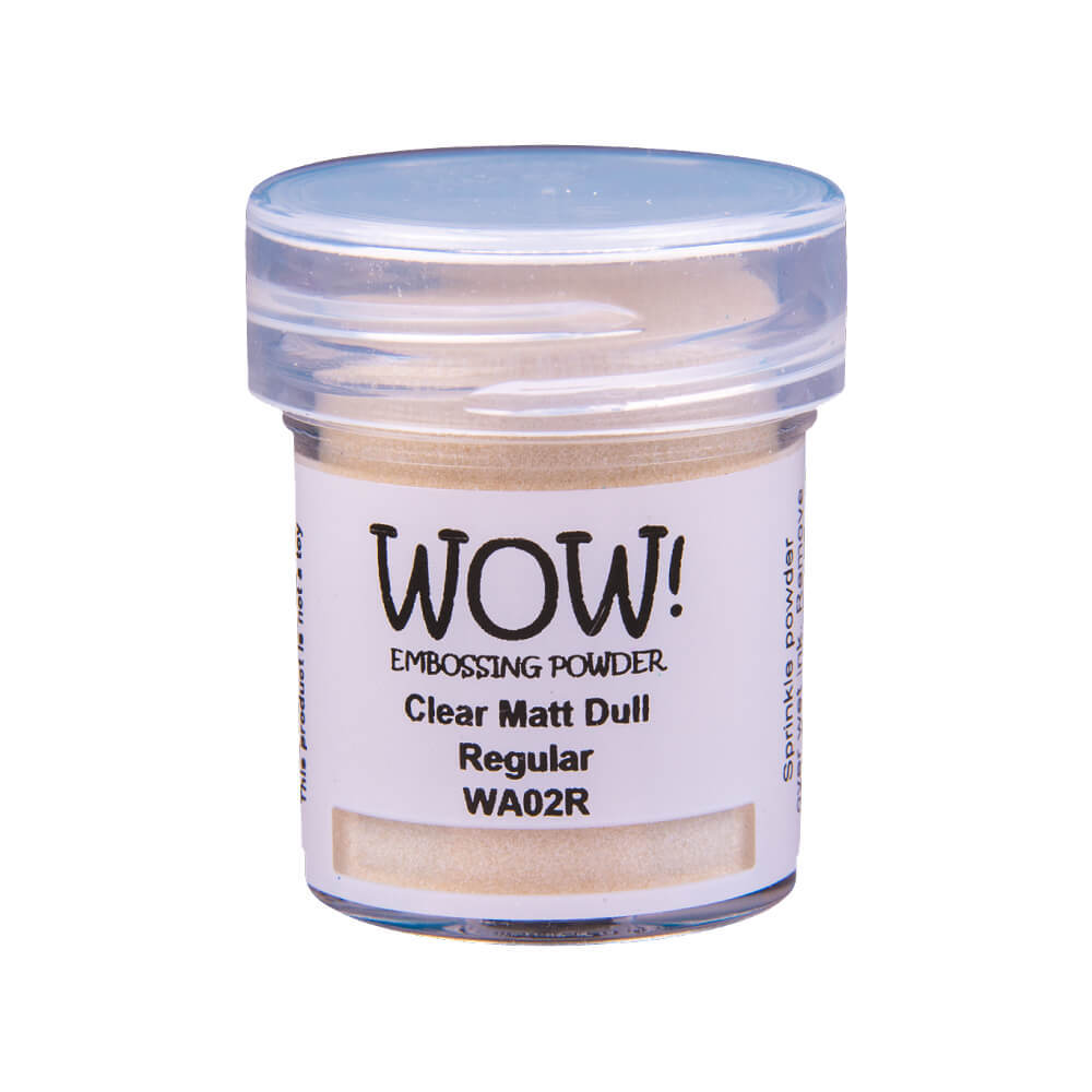 Wow! Embossing Powder Regular - Clear Matt Dull 15ml – Natalie May ...