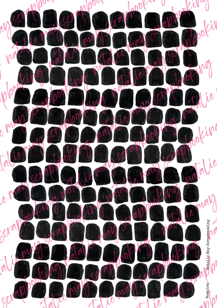 Natalie May Collage Paper - Wompies – Natalie May Scrapbooking