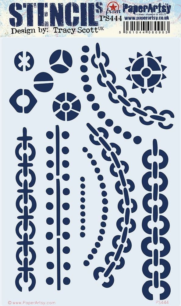 PaperArtsy Stencil Tracy Scott PS444 Lge – Natalie May Scrapbooking