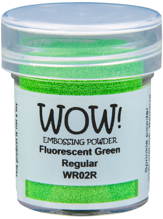 Wow! Embossing Powder Regular- Fluorescent Green 15ml – Natalie May ...